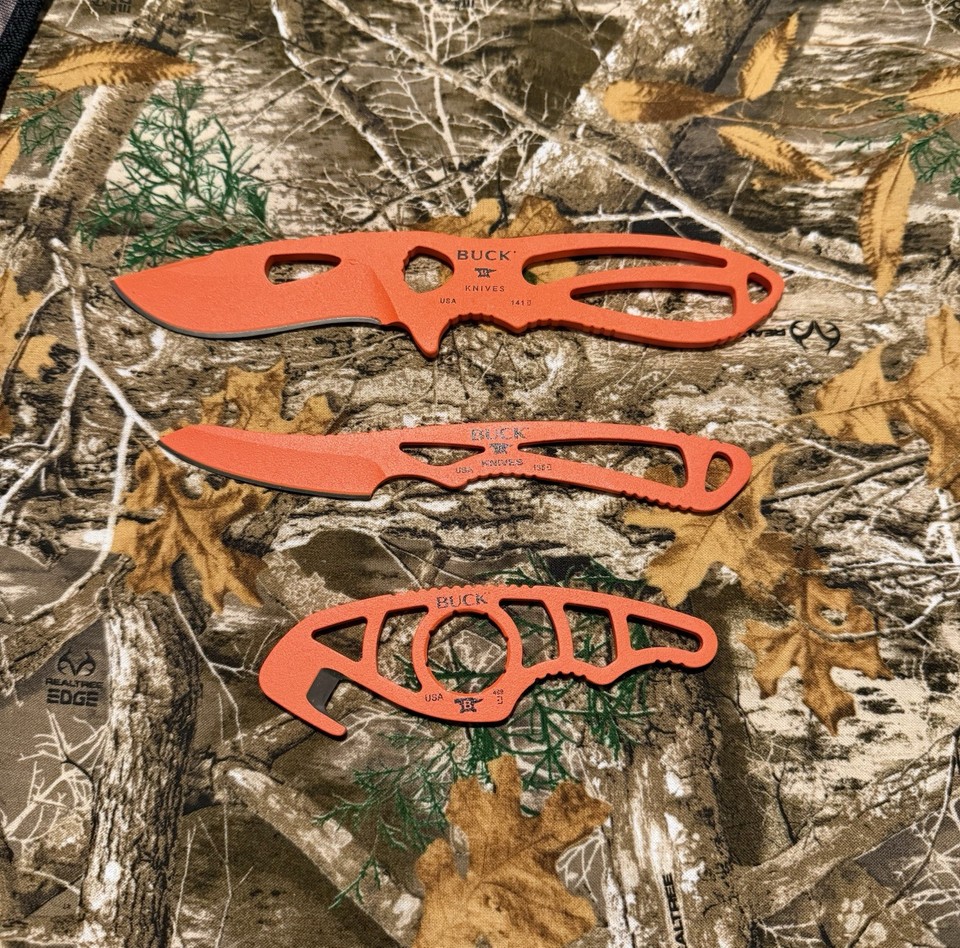 Buck Field Master PakLite Set Orange 141 Skinner, 135 Caper, 499 ...