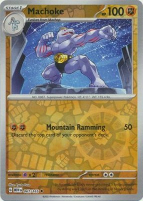 Machoke - 067/165 - Uncommon - Reverse Holo - Near Mint | eBay