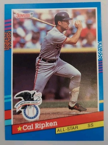 Cal Ripken Jr. 1991 Donruss #52 Baseball All-Star error card no dot ...