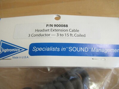 Sigtronics 900088 Coiled 3ft extension cable | eBay