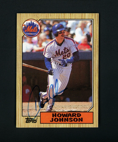 Howard Johnson Autographed 1987 Topps - NY Mets #267 | eBay