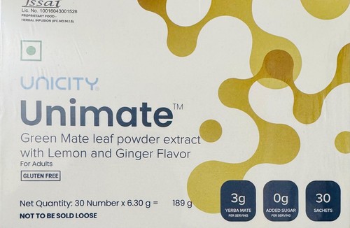 *NEW* Unicity Unimate Yerba Mate Supplement LEMON GINGER 30 Sachet ...