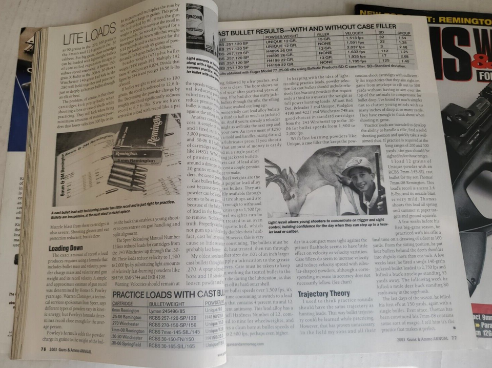 Lot of 4 Vtg Magazines GUNS Combat 2000 + Mar 2000 + AMMO + Weapons LE ...