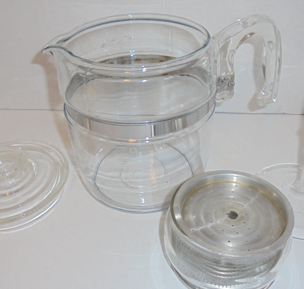 Vintage Pyrex Flameware 9 Cup Glass Coffee Pot Percolator 7759 Complete ...