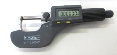 FOWLER, BLADE MICROMETER, IP54, 0-1", 0.00005" | eBay