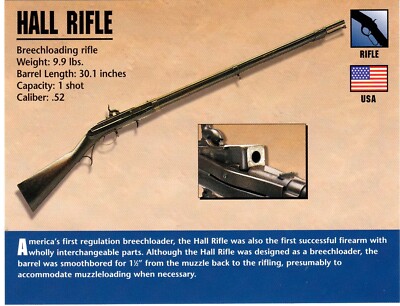 Hall Rifle Classic Firearms Photo Card u | eBay