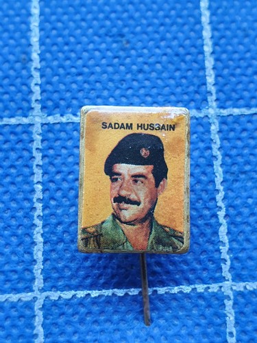 Pin badge anstecknadel SADDAM HUSSEIN IRAQ politics Islam Millitary | eBay