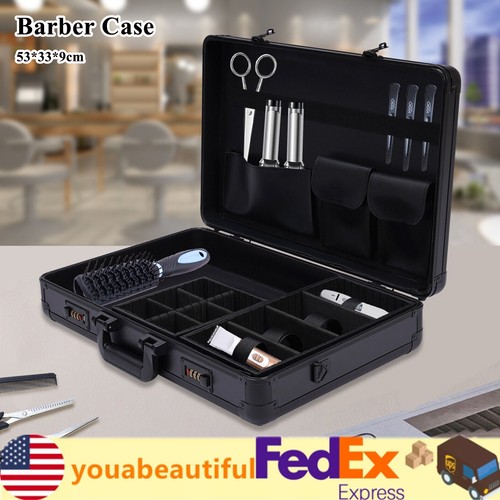 Portable Beauty Barber Carrying Case Hair Stylist Travel Clippers Tool ...