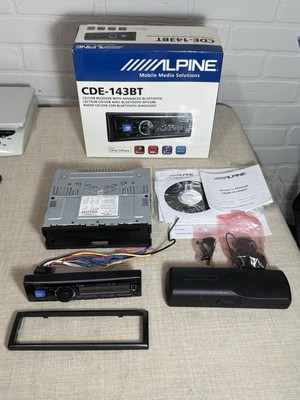 Alpine CDE-SXM143BT CD In Dash Car Stereo Receiver CDE-143bt Tested ...