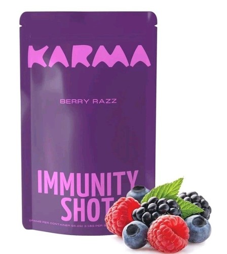 Karma Immunity Shot Berry Razz 30 Servings 3.6 oz Delicious Wellness ...
