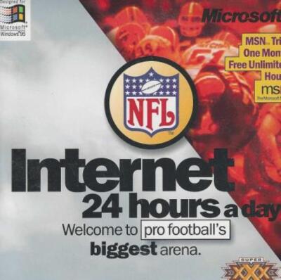 MS Internet Explorer 2.0: NFL Internet 24 Hours A Day PC CD early browser SEALED | eBay