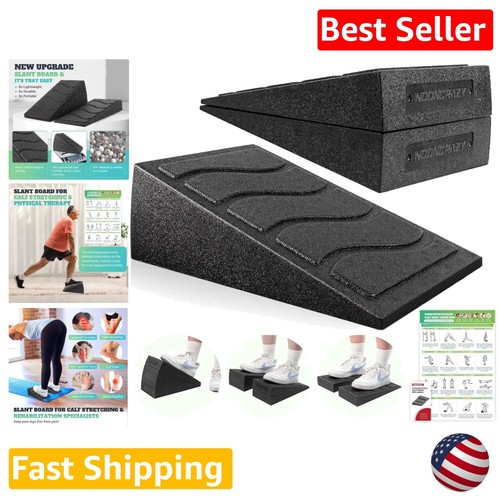 Professional Grade Calf Stretching Wedges - 5 Adjustable Angles ...
