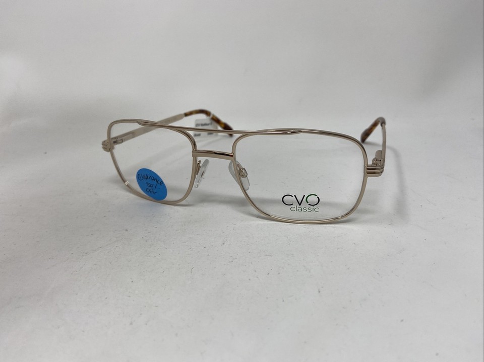 CVO CLASSIC NATHAN II GOLD 54/18/140 FLEX HINGE EYEGLASSES FRAME :E93 ...