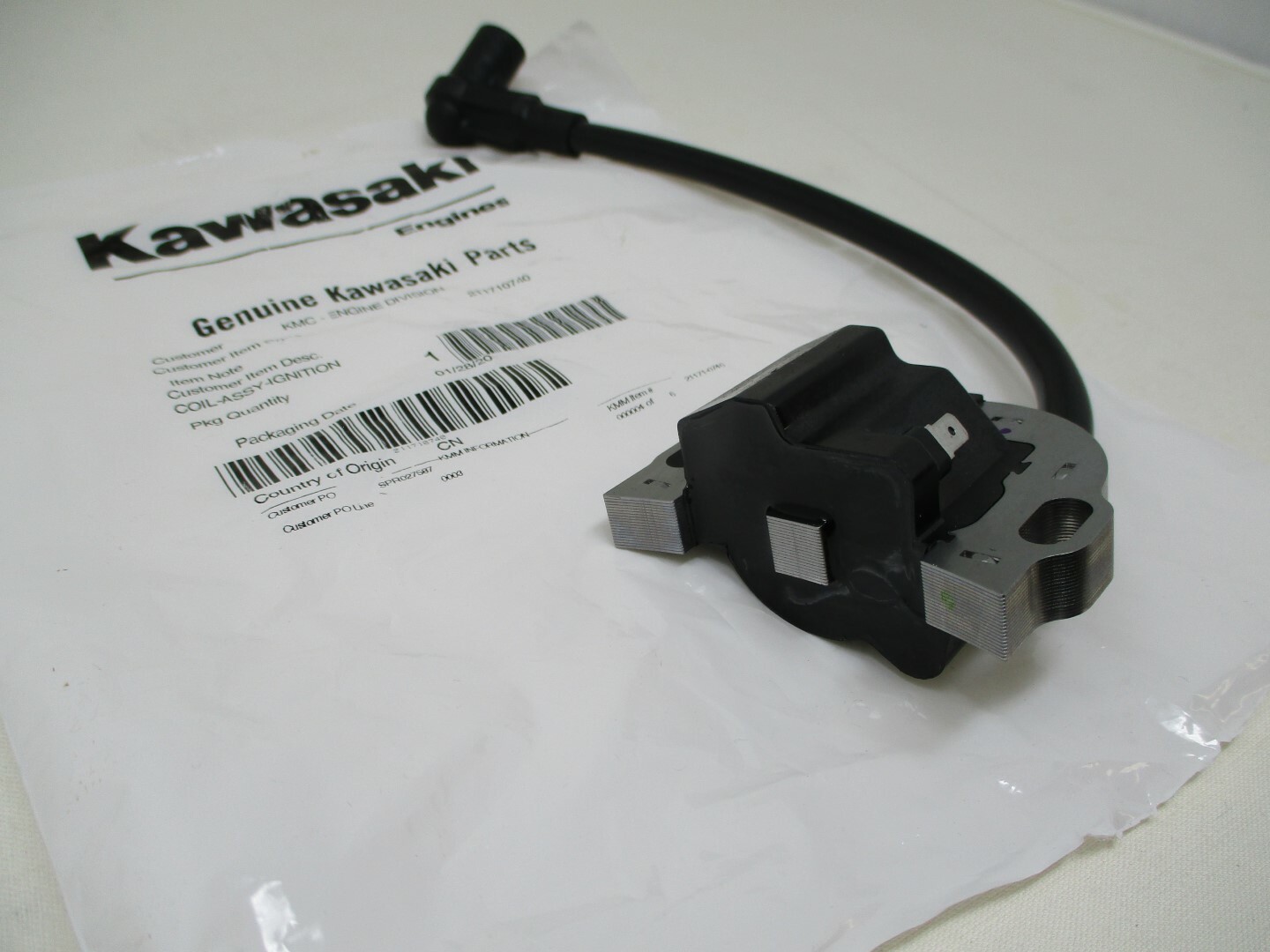 Genuine Kawasaki 21171-0744 Ignition Coil FX751V FX801V FX850V FX921V ...