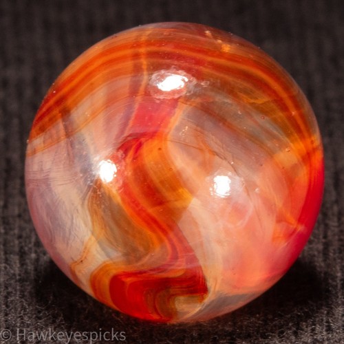 Champion Agate INFERNO OPAL Swirl Marble 5/8 Mint Hawkeyespicks sg | eBay