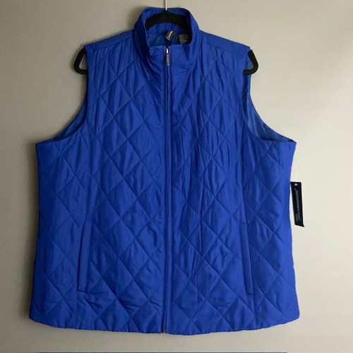 Jason Maxwell Puffer Vest- NWT- Size 1X -Blue | eBay