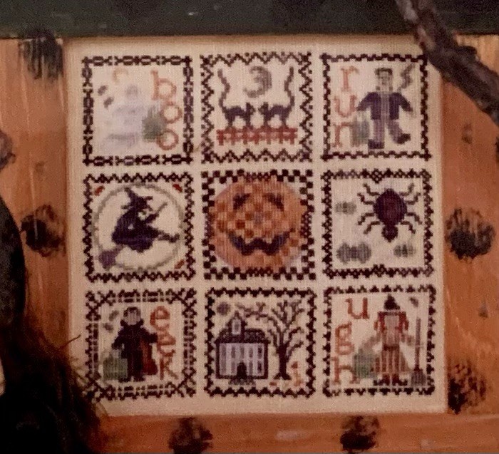 Spooky Halloween Kit Brightneedle Cross Stitch OOP Halloween Fabric ...