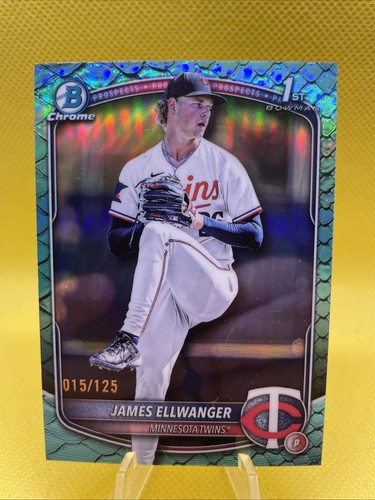 James Ellwanger 2025 Bowman Draft Chrome Aqua Reptilian #BCP-164 ...