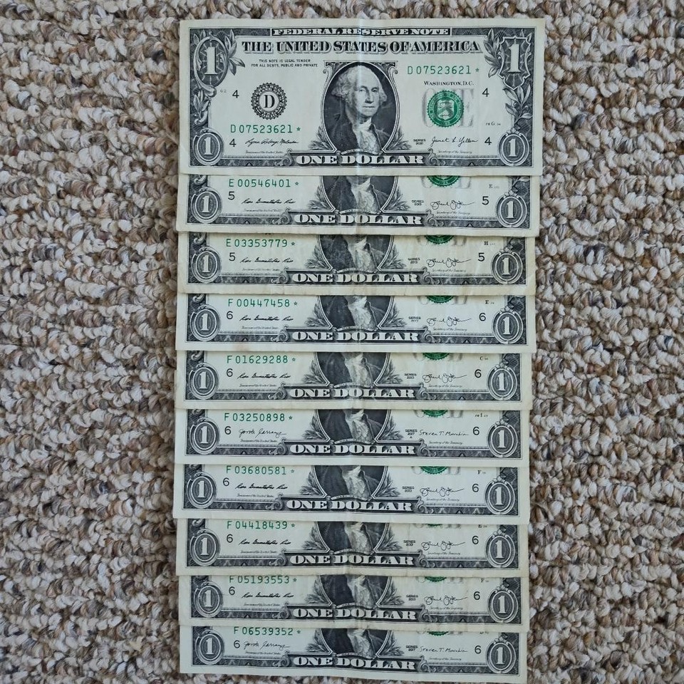 STAR Notes (Lot of 40) Some Low Run Size One 2013 B Duplicate ☆ $1 ...