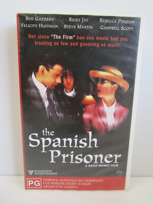 The Spanish Prisoner, Steve Martin, VHS Tape, Vintage Video, Movie PG ...