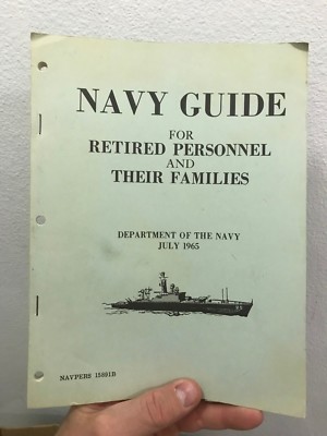 Navy Guide For Retired Personnel & Their Families 1965 Paperback | eBay
