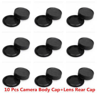 10 x 42mm M42 Screw Lens Rear Cap Back Cover and Camera Body Cap Cover ...