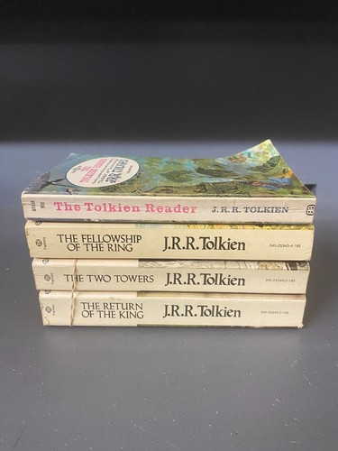 Vintage Lord of the Rings Books Trilogy Set JRR Tolkien Ballantine 1973 ...