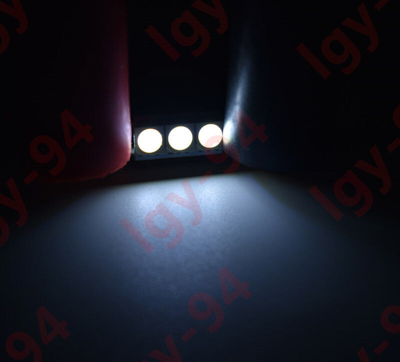 4 x White LED 6614F 6641 TS-14V1CP F30-WHP Fuse Visor Vanity Mirror ...