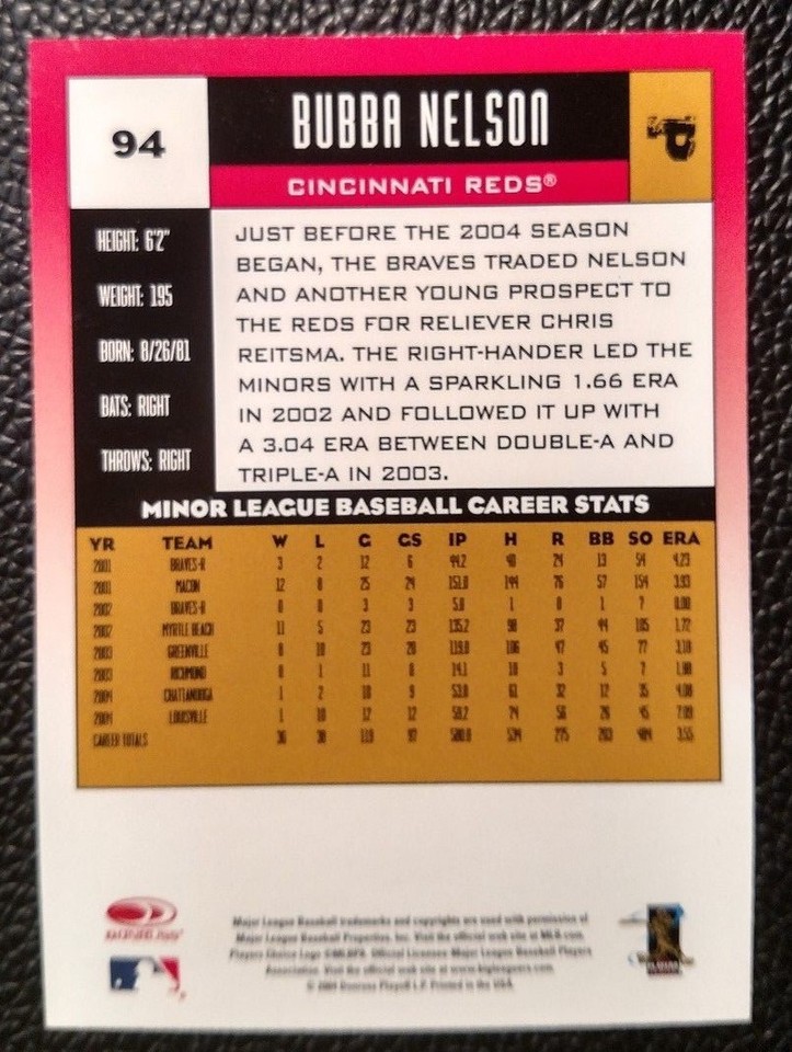 2005 Donruss #94 Bubba Nelson Cincinnati Reds | eBay