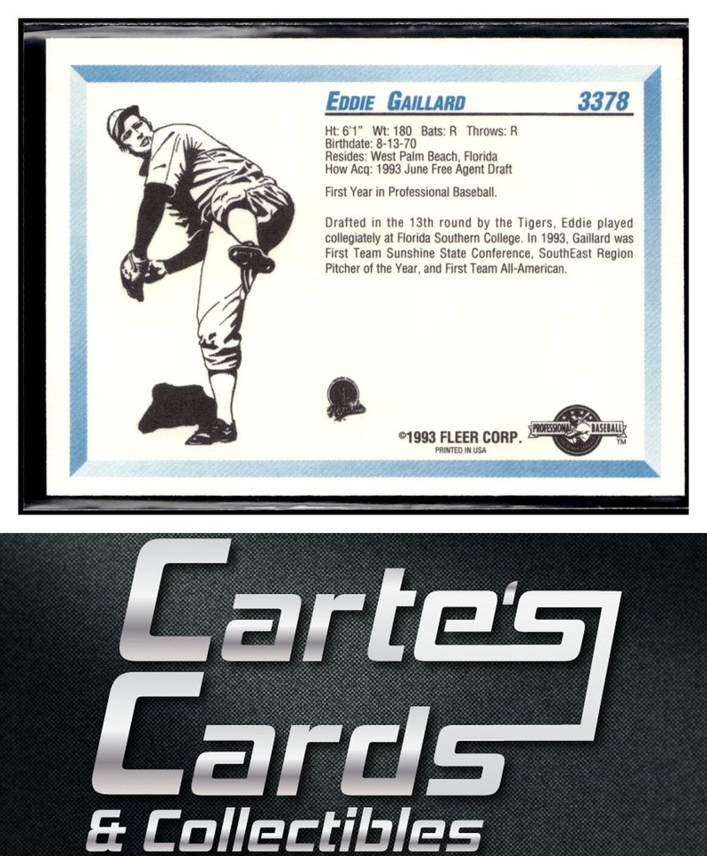 Eddie Gaillard 1993 Fleer ProCards #3378 Niagara Falls Rapids | eBay