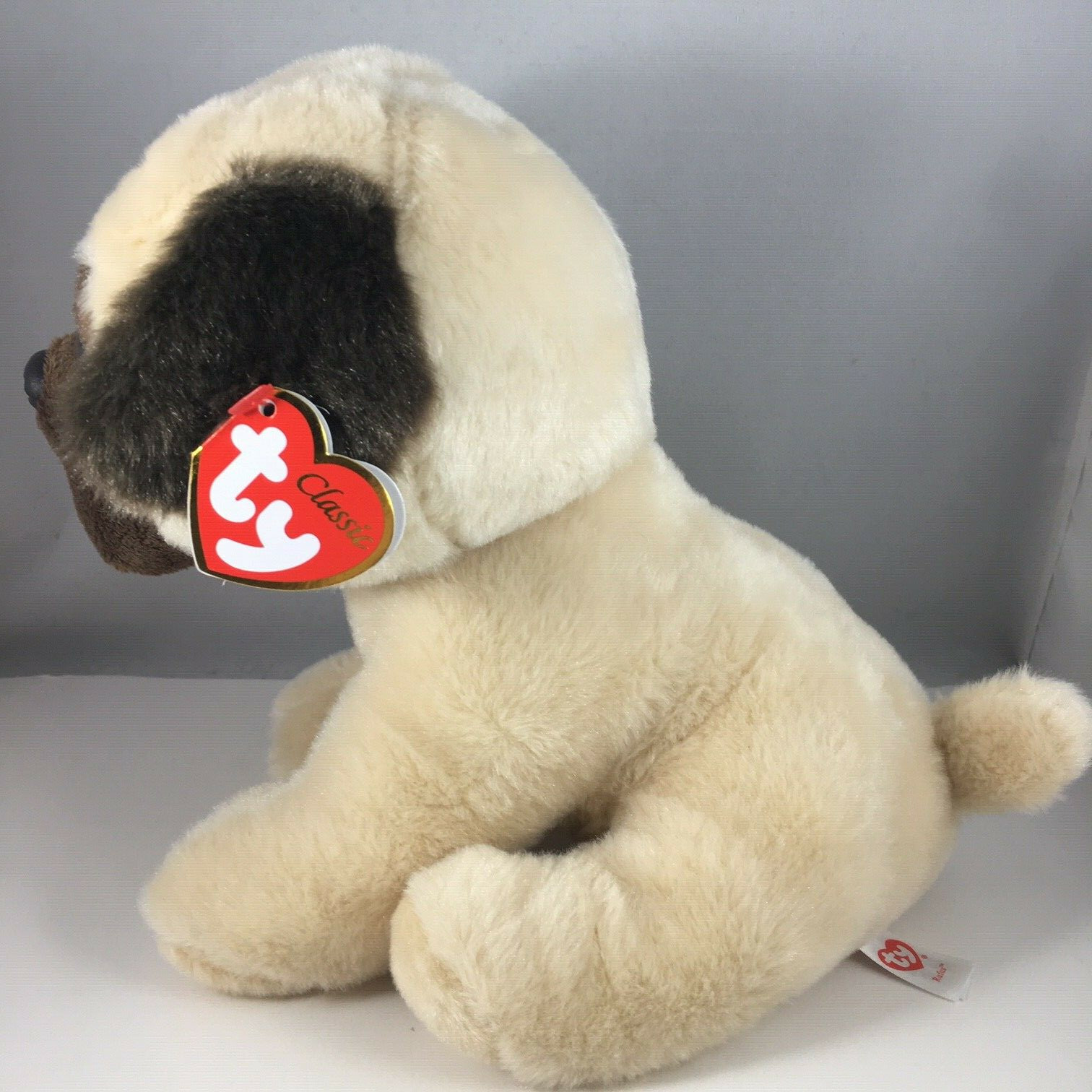 Ty Classic Plush - RUFUS the Pug Dog (9.5" Medium Size) Plush Stuffed ...