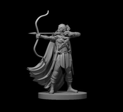 Elf Elven Female Ranger 28mm Scale DND D&D Tabletop Miniature | eBay