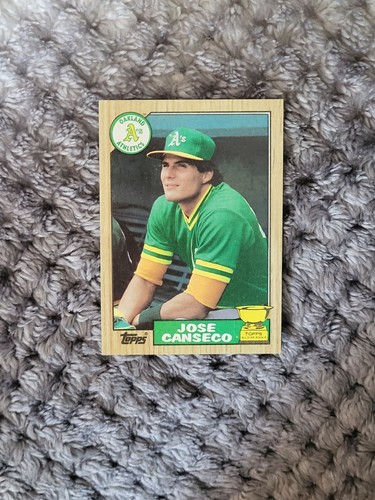 RARE 1987 TOPPS JOSE CANSECO, MULTIPLE ERROR/ MISPRINT & OFF CENTER ...