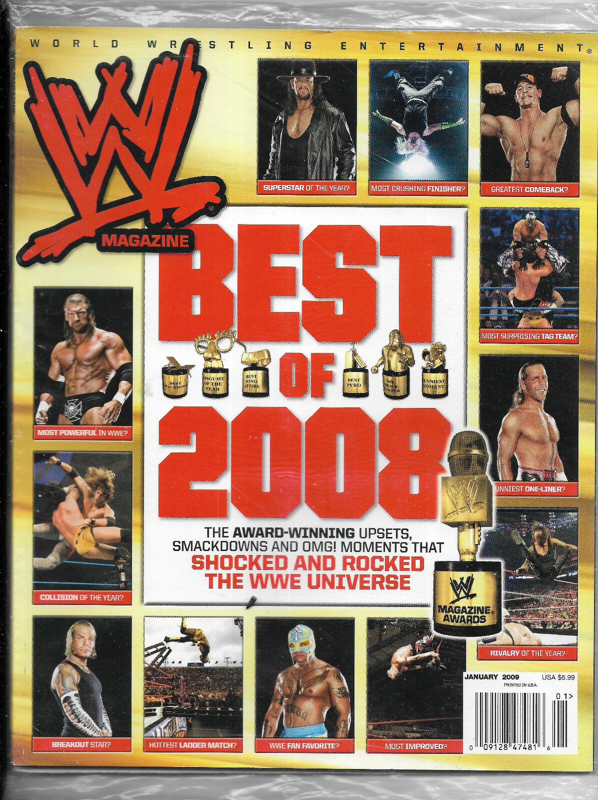 A Few Different Issues Factory Sealed WWE Magazine Cover Price Or Less ...