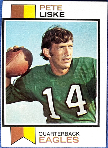 1973 Topps PETE LISKE #422, Philadelphia Eagles, NM, Nice Borders! | eBay