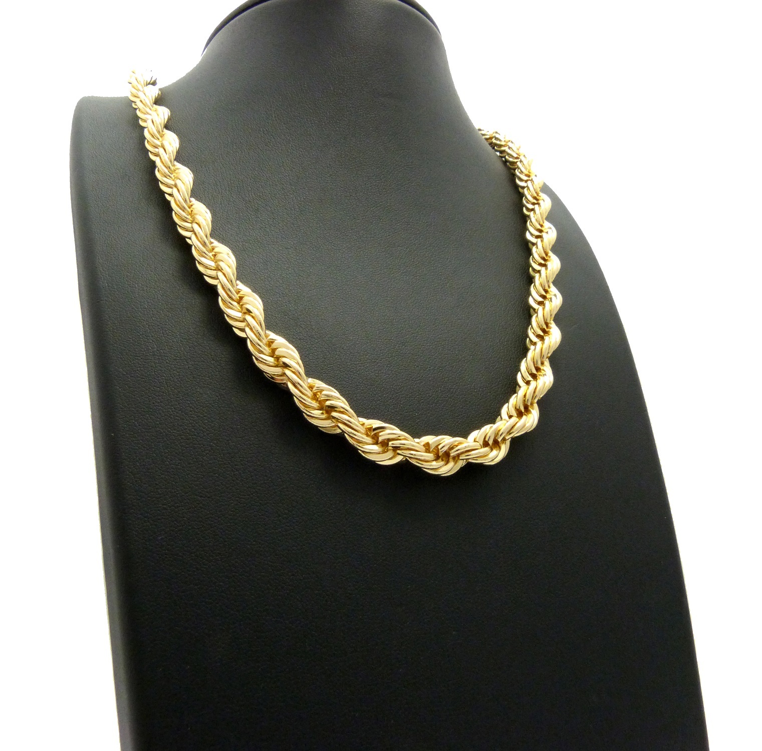 Unisex 80's Hip Hop Style Hollow 8mm Various Size Rope Chain Necklace ...