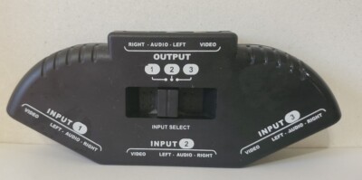 TV / VCR / VCD / Video 3-Way A/V Input Selector | eBay