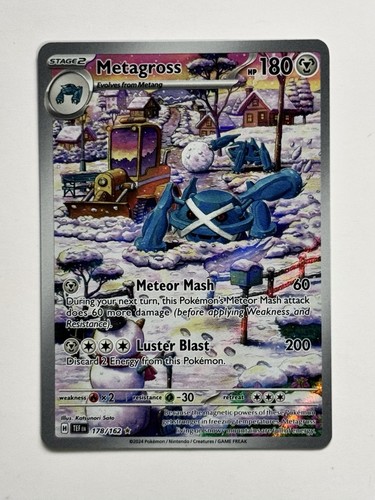 Pokémon TCG - Metagross 178/162 Sv05: Temporal Forces Illustration Rare ...