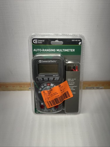 NEW Open Box Commercial Electric 1001-418-348 Auto-Ranging 600V ...