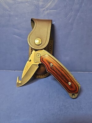Buck 276 Alpha Hunter Guthook Folding Knife ATS-34 BOS Rosewood USA ...