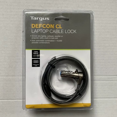 Targus Defcon CL Laptop Cable Lock with Selectable Combination PA410U1 ...