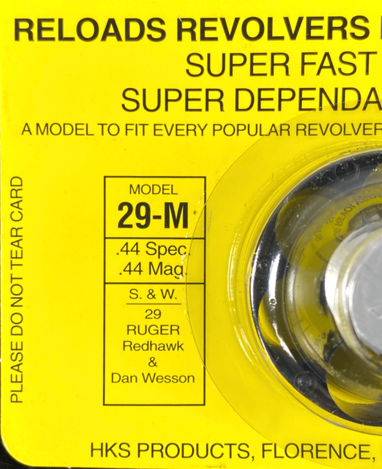 HKS 29M Speed Loader 44spl/44mag for S&W 29, Ruger Redhawk, Taurus ...