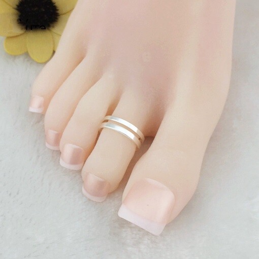 Toe Ring Adjustable Band Womens Foot Beach Diamante Body Jewellery ...