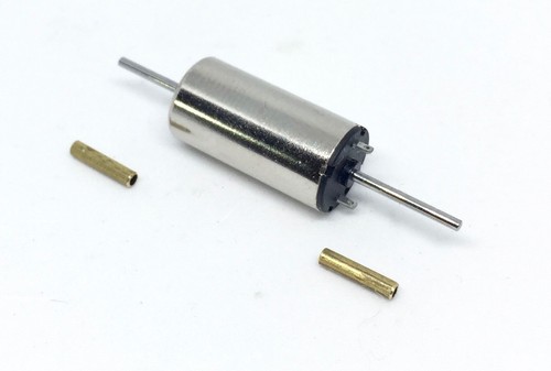 Two shaft Coreless motor 12V mini 8mm x 16mm + 2x 1.5mm adapters | eBay