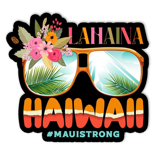 Maui Hawaii Strong Pray for Lahaina Hawaiian Support Vinyl Sticker | eBay