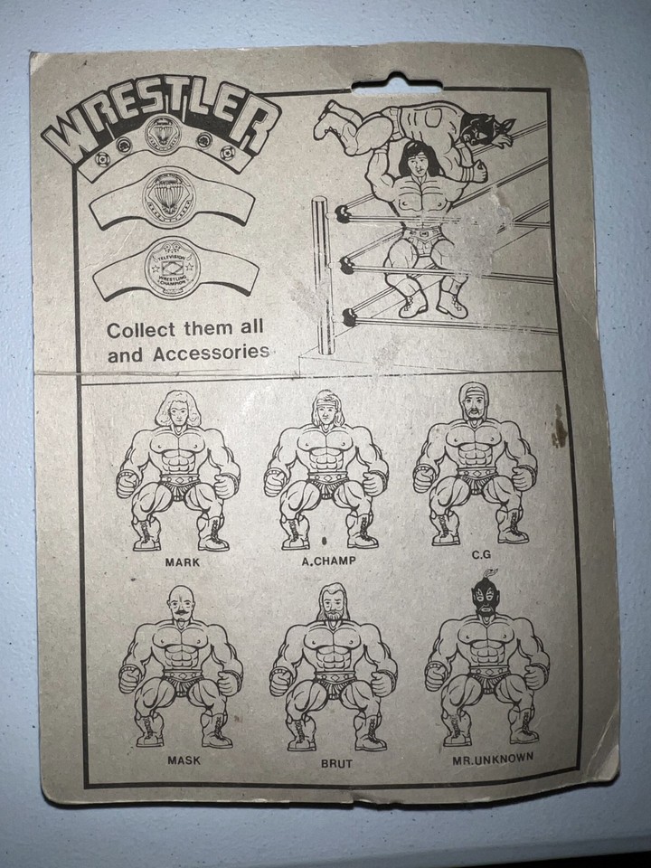 WWF WWE Vintage Super Champs Twist Turn Wrestling Bootleg Wrestler Hulk ...