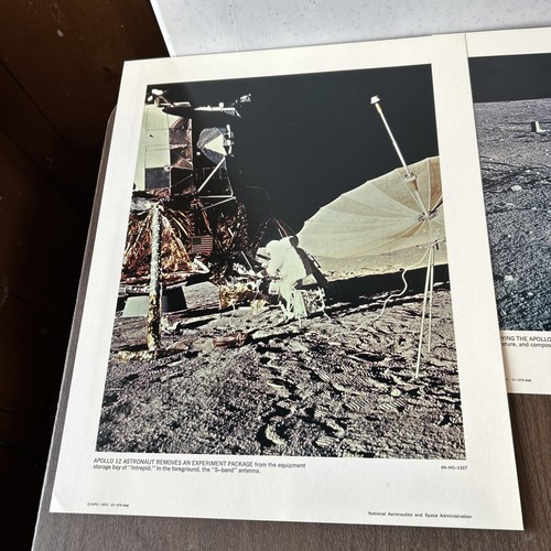 NASA's Apollo/Saturn V posters Original 1960s 14”x11” Moon Mission Set ...
