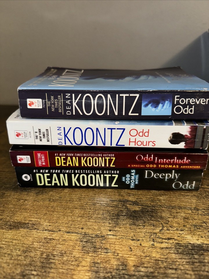 Dean Koontz lot of 4 paperback books from the ODD THOMAS Series, Odd ...