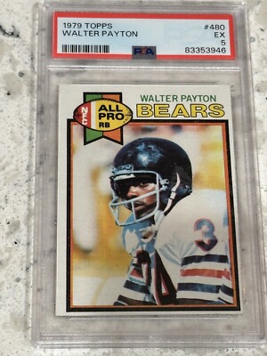 1979 Topps Walter Payton #480 PSA 5 EX Chicago Bears Sweetness NFL HOF ...