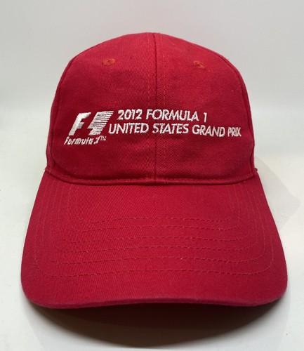 Formula 1 US Grand Prix 2012 Cap Hat Adult Adjustable Red 100% Cotton ...